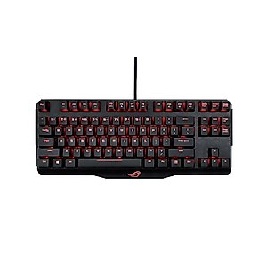 ASUS RGB Mechanical Gaming Keyboard - M802 ROG Claymore Core | Cherry MX Red Switches | Dedicated Hot Keys for One-Click Overclocking, Fan Control | Gaming Keyboard for PC | Aura Sync RGB Backlit Eff