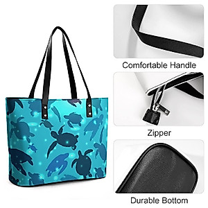 Womens Handbag Turtles Leather Tote Bag Top Handle Satchel Bags For Lady