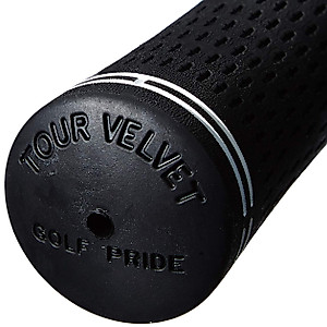 Golf Pride Tour Velvet Golf Grip, Standard, Black, .600 Core