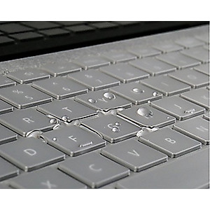 ProElife Keyboard Cover Skin for 2021 2020 Microsoft Surface Laptop Go 12.4" & 2022 Surface Laptop Go 2 12.4 inch with Fingerprint Power Button Ultra Thin TPU Keyboard Protector (Transparent)