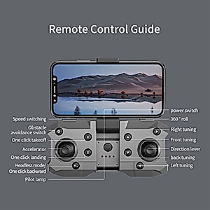 Adult Drone with 4K Camera, 3.7V 2000mAh Quadcopter with Auto Return, Brushless Motor, Route Flight, Altitude Hold, Headless Mode, 2.4G RC Drones Toy