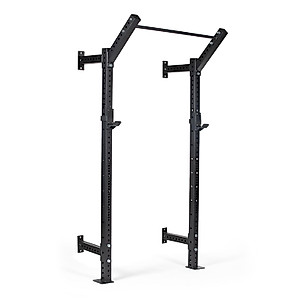 Titan Fitness X-3 Series Short Wall Mounted Space Saving Power Rack 18-in. D Side Bracings