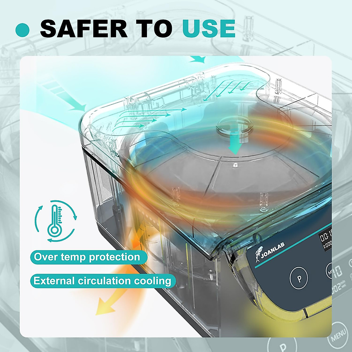 JOANLAB Centrifuge Machine 2ml/5ml/10ml/15ml/50ml x 6,Low Speed 500-4000rpm,2146xg RCF Lab Benchtop Centrifuges w/Timer