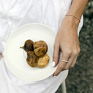 PAVOI 14K Gold Plated Cubic Zirconia Diamond Stackable Eternity Bands White Gold for Women Size 9