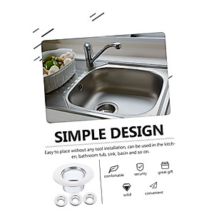 Veemoon 4pcs Sink Strainer Bathtub Drain Stainer Strainer Sink Filter Drain Kitchen Sink Drain Tub Strainer Mesh Filter Mesh Strainer Drain Catcher Kitchen Drain