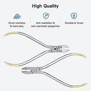 Dental Ligature Cutter Plier, Orthodontic Light Wire Cutting Pliers Instruments with Tip, Wire Cutter Dental Instrument Tool for Dentists