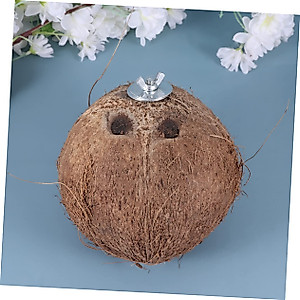 BUGUUYO Coconut Shell Nest for Birds Bird Toys Coconut House Nest for Parrots Bird Nest for Small Pets Bird House