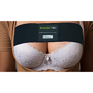 ViDava Breast Implant Stabilizer Band, Post Surgery Augmentation and Reduction Strap, High Impact Support Band, Soft Breathable Fabric, One Size Fits Most