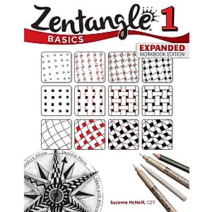 Zentangle Basics, Expanded Workbook Edition: A Creative Art Form Where All You Need is Paper, Pencil, & Pen (Design Originals) 25 Original Tangles, Beginner-Friendly Practice Exercises, & Techniques