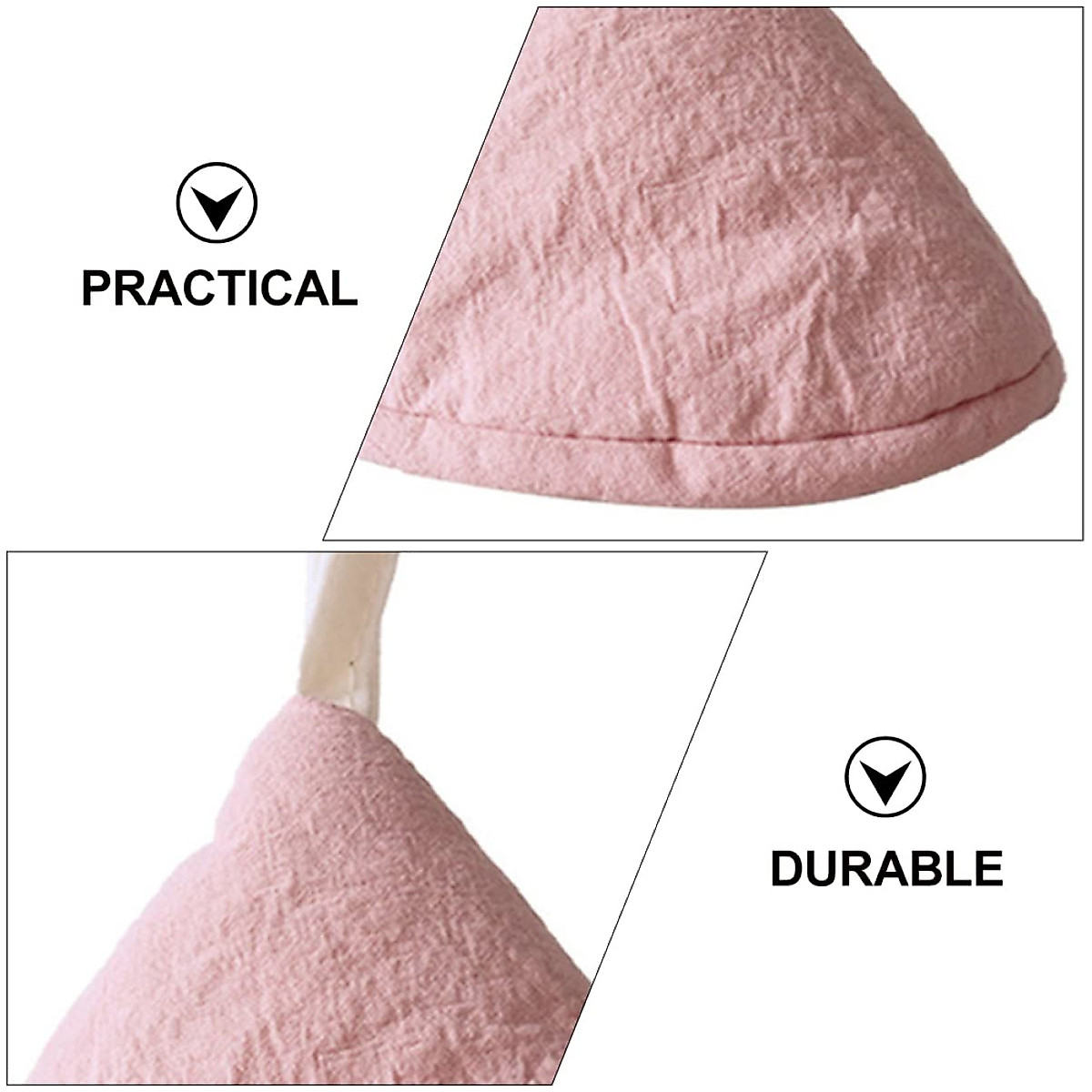 Cabilock 8 Pcs Plain Fabric Pot Cap Pot Handle Sleeve Triangle Pan Knob Cover Pot Handle Holder Cookware Handle Pot Knob Cover Cotton Pan Handle Pot Side Handle Cover Cloth Barbecue Collet