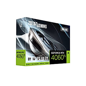 ZOTAC Gaming GeForce RTX 4060 Ti 8GB Twin Edge DLSS 3 8GB GDDR6 128-bit 18 Gbps PCIE 4.0 Compact Gaming Graphics Card, IceStorm 2.0 Advanced Cooling, Spectra RGB Lighting, ZT-D40610E-10M