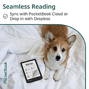 PocketBook Verse E-Reader | Eye-Friendly 6'' E-Ink Carta™ HD Touchscreen | Adjustable SMARTlight | Up to 1 Month of Battery Life | WiFi & Memory Card Slot | E-Book Reader in Bright Blue