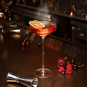 ALTERNIUM cocktail smoker kit with torch - full bourbon smoker kit to barrel age your next old fashioned - portable smoke infuser for cocktails - unique whiskey gifts for men (Butane not included)