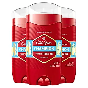 Old Spice Red Collection Deodorant for Men, Champion Scent, 3.0 oz (Pack of 3)