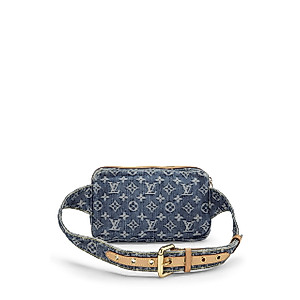 Louis Vuitton, Pre-Loved Monogram Denim Bumbag, Blue