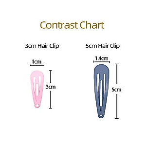 Toddler Hair Clips, Funtopia 80 Pcs (1.2 Inch, 3cm) Cute Mini Snap Hair Clips for Baby Girls Kids, Colorful Small Snap Barrettes Metal Hair Clips for Fine Hair