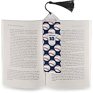 Baseball Jersey Book Mark w/Tassel (Personalized)