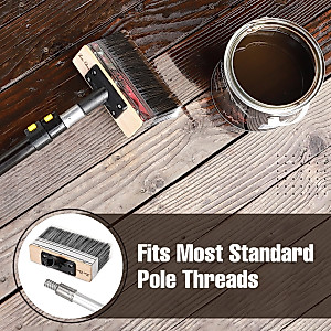 Bates- Deck Stain Brush, 7.5-Inch, Stain Brushes for Wood, Deck Stain Applicator, Deck Brush, Wide Paint Brush, Large Paint Brushes, Wood Stain Brush, Masonry Brush, Wood Stain Applicator