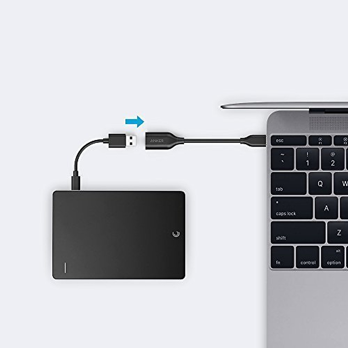 Anker USB-C to USB 3.1 Adapter, USB-C Male to USB-A Female, Uses USB OTG Technology, Compatible with Samsung Galaxy Note 8, S8 S8+ S9, iPad Pro 2018, Nexus 6P 5X, LG V20 G5 and More