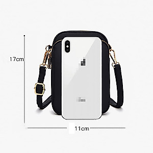 Small Crossbody Wallet Mini Crossbody Purse Cell Phone Shoulder Bag Over Shoulder Wallet Cross Body Purse Messenger Handbag with Strap