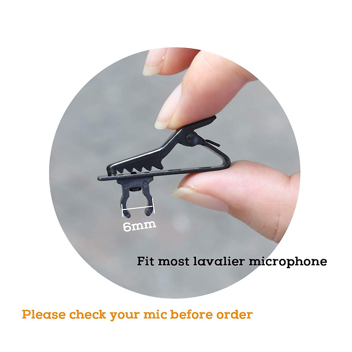 BAISDY 8Pack Mini Size Microphone Windscreen Foam Mic Cover for Lavalier Lapel Microphone with Lapel Clips