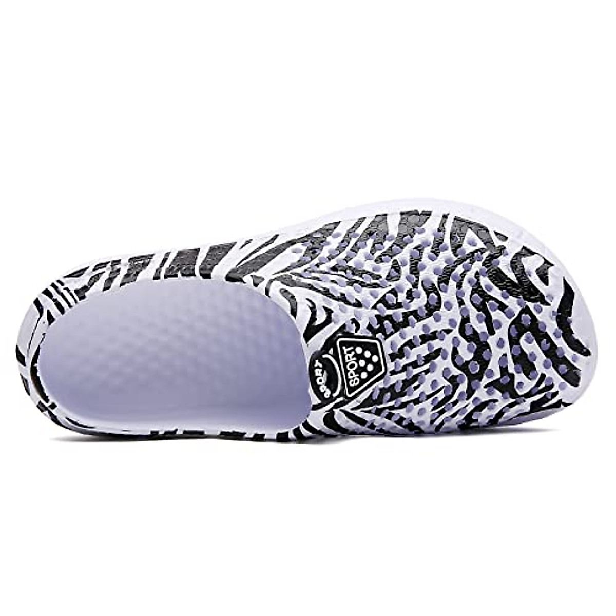 CERYTHRINA Garden Shoes Clogs for Women Summer Sandals Womens Quick Drying Slippers Walking Lightweight Rain Beach Summer Pool Beach Water Shoes Girl Breathable Footwear Nurses Shoes Zebra 39