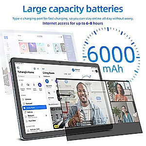 jumper 10 Inch Tablet, Android 12 Tablets with 2.0GHz Octa-Core Processor, 8GB RAM 128GB Storage, Full HD IPS Touch Screen, 13+5MP Dual Camera, Dual Speakers, 6000mAh Battery, Bluetooth5.0, GPS.