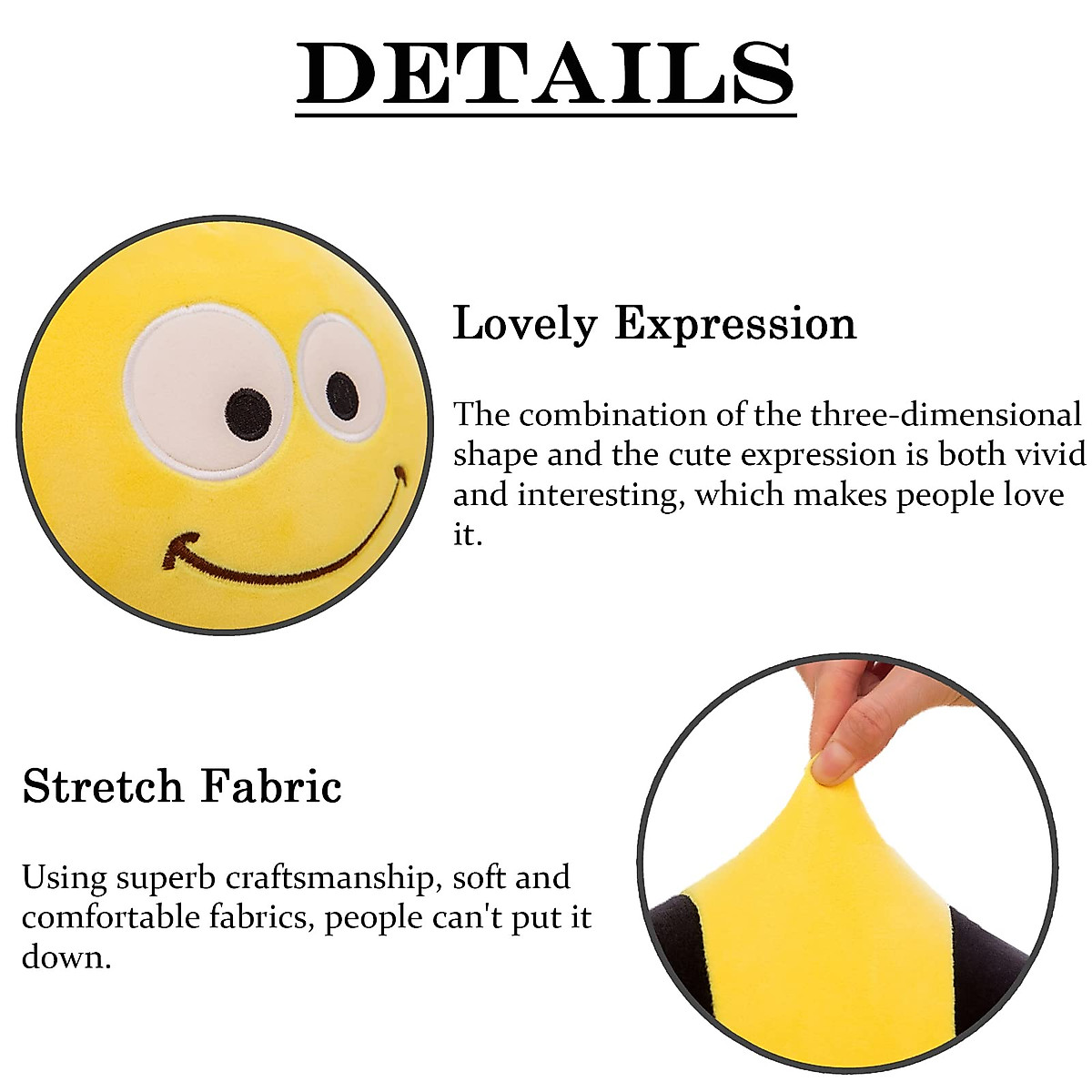 zhidiloveyou Plush Bee Stuffed Animal, Bumblebee Hug Pillow Kawaii Toy for Kids, 17.72 inch