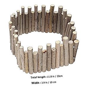 Balacoo pet Wooden Fence Hamster Suspension Bridge Hamster Cage Fence Chinchilla Playground Toy Wooden Hamster Toys Wood Hamster House Woody Toy Hamster House Accessories Simple Small pet