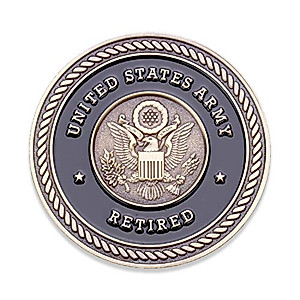 Army Retired Challenge Coin - United States Army Challenge Coin - Amazing US Army Retired Military Coin - Designed by Military Veterans!