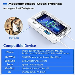 Jostart Cell Phone Timer Lock Box for iPhone and Android Phones, Portable Self-Control Phone Timer Locker Help Adults/Kids/Students Get More Focus,Prevent Excessive Phone/Game Addiction(New）