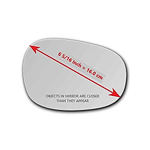 Fit Over Auto-Dimming Mirror Glass with FULL SIZE ADHESIVE for BMW 128 135 323 328 335 Passenger Side View Right RH - Check size in description