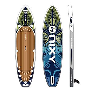 NIXY Newport G5 Inflatable Paddle Board | High-Performance, Durable, and Lightweight SUP for All Skill Levels with Welded Seams and 300 lbs. Capacity. (BoraBora)