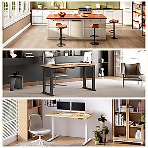 FLEXISPOT Whole Piece 48"x30" Desktop 1" Thickness Height Adjustable Desk Rectangular Tabletop Mahogany Board (48INCH Mahogany Top)