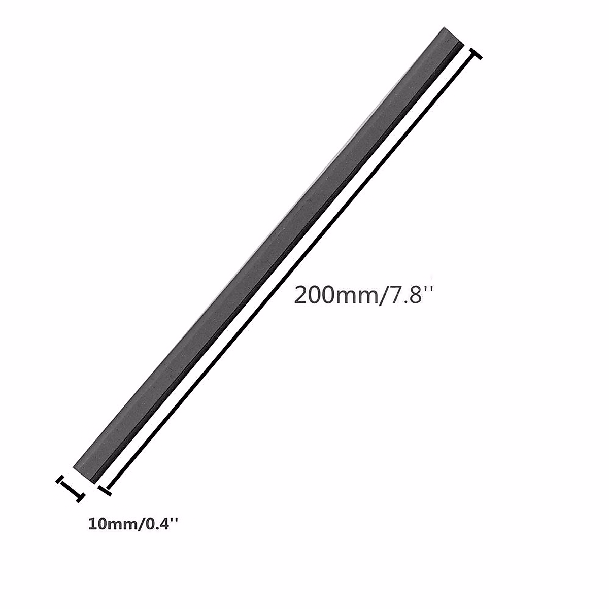 LTKJ 5PCS Black MnZn Ferrite Rod Bar Loopstick for Radio Antenna Aerial Crystal AM 10X200mm