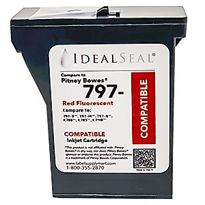 Compatible Replacement for: PB Ink k7m0 Cartridge for PB Postage Machine: PB 797 PB k7m0 Ink Cartridge k700 Ink Cartridge Mailstation 2 (1 Cartridge)