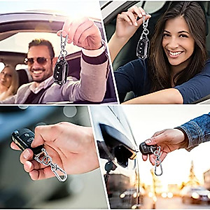 Giantree Horseshoe Buckle Car Keychain, Universal Keychain Zinc Alloy Key Chain 360 Degree Rotatable with Anti-lost D-ring Fit for Men and Women