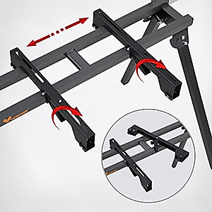 WORKESS Light Weight Universal Miter Saw Stand 330 Lbs Load Capacity Black and Grey WK-MS050B Single Pack