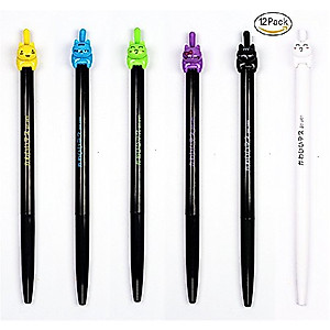 HIPGCC Cute Pens Kawaii Pen Cute Cat Pens 0.5 mm Gel Pens Black Ball Point Pens for School Office Supplies…