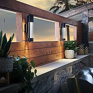 1 Light Small Outdoor Wall Lantern in Modern Style 4.75 inches Wide by 15.5 inches High-Bronze Finish 81-Bel-2245270