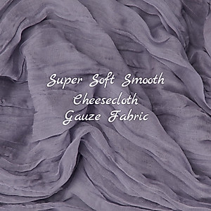 2 Pack Table Runners - RUCKAE Cheesecloth Table Runner 35x120 inch, Gauze Table Runner Cheese Cloth Table Runner for Wedding,Bridal Shower,Baby Shower,Bithday Party Table Decorations(Light Purple)