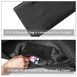 GUSTARIA American Mahjong Game Set,166 Premium White Tiles,4 All-in-One Color Rack/Pushers,100 Chips,1 Wind Indicator,Durable Black Soft Bag,Easy Carry Western Mahjongg with Mahjong Mat