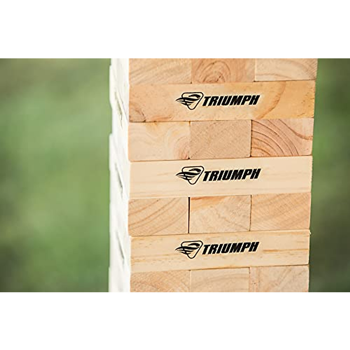 Triumph Sports Triumph Large Tumble Tower - Includes 54 Wood Tumble Blocks and Carry Case