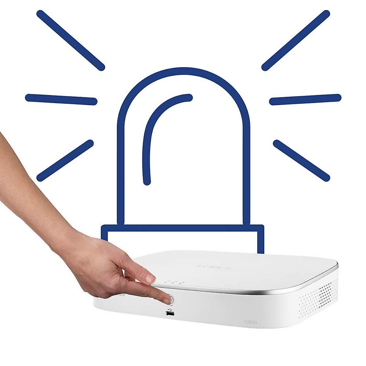 Lorex 4K Ultra HD 8-Channel Fusion Series PoE Network Video Recorder with 2TB Storage, Smart Motion Detection and Smart Home Compatibility