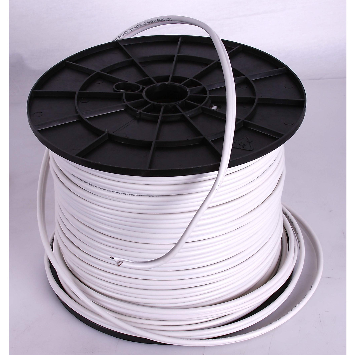 FIVE STAR Cable 500 ft. RG59 Siamese CCTV Combo Coaxial Cable - 20AWG RG59 Video + 18/2 18AWG Power for Surviellance Security System (500 Ft, White)