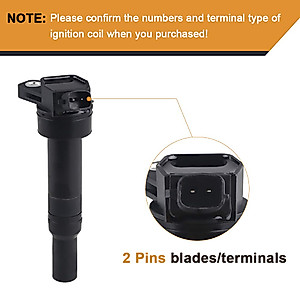JDMON Ignition Coils Compatible with Kia Soul Forte Hyundai Elantra Tucson Elantra GT 1.8L 2.0L 2011-2016 Replaces UF651 273002E000 Coil Pack