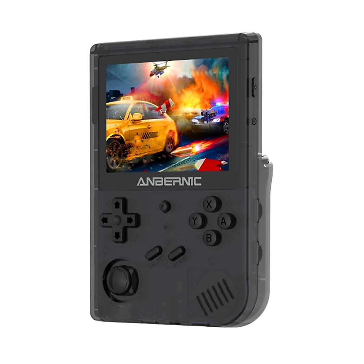 RG351V Handheld Game Console, Retro Game Console Support PSP / PS1 / N64 / NDS Opensource System RK3326 Chip, 3.5 Inch IPS Screen Portable Built in WiFi Console Vertical Version Gameboy Design