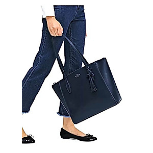 Kate Spade New York Kali Large Tote Shoulder Bag Purse Leather Nightcap