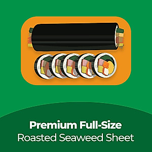 Surasang Gimbap Roasted Seaweed Sheet, Sushi Nori, 20 Full Sheets, Pack of 1