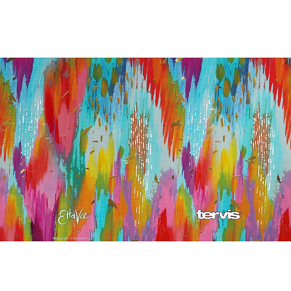 Tervis EttaVee - Brush Strokes Triple Walled Insulated Tumbler Travel Cup Keeps Drinks Cold & Hot, 20oz Legacy, Stainless Steel